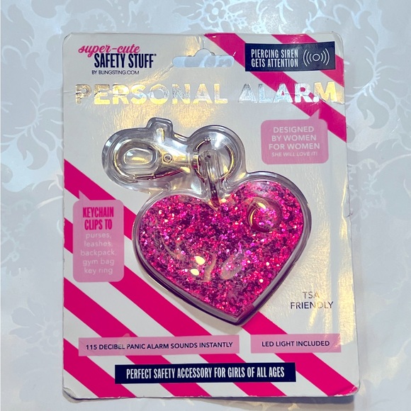 Bling Sting | Accessories | Bling Sting Pink Glitter Heart Personal ...